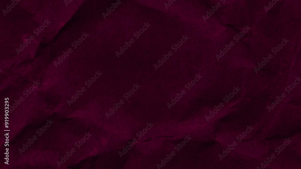Stop motion animation of crimson red wrinkled paper texture, showcasing ...