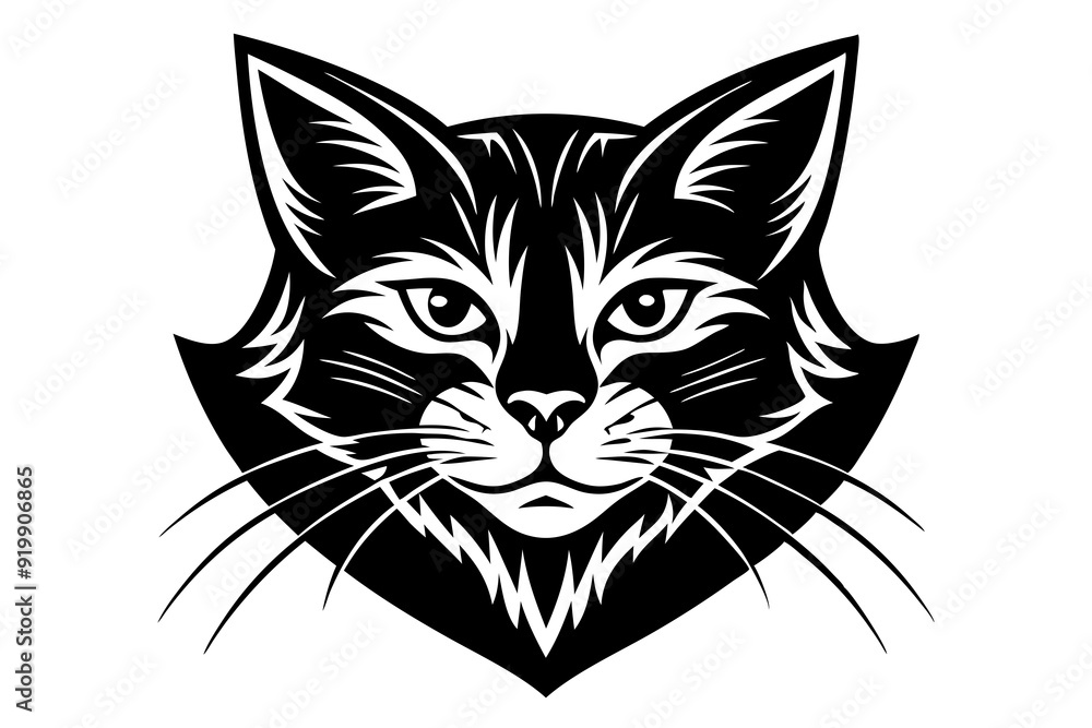 Elegant Cat Logo Vector Illustration - SVG Files, Cricut & Silhouette ...