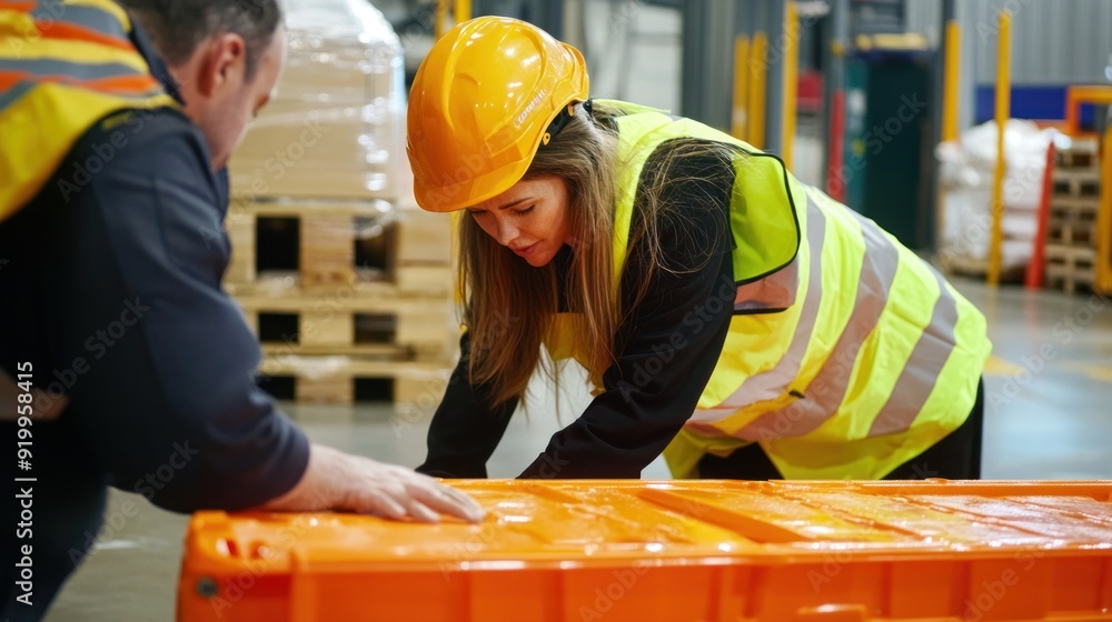 Safety Training on Manual Handling Techniques Stock Photo | Adobe Stock