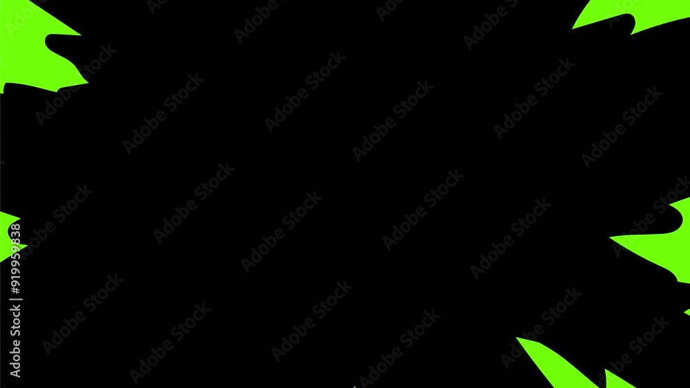 2D Animation motion graphics showing a cartoon style a star shape ...