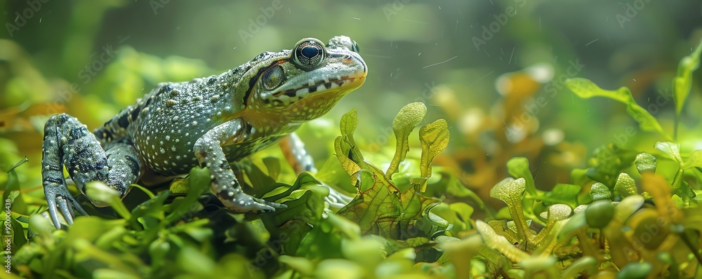 Amphibians in contaminated wetlands with adaptive traits for surviving ...