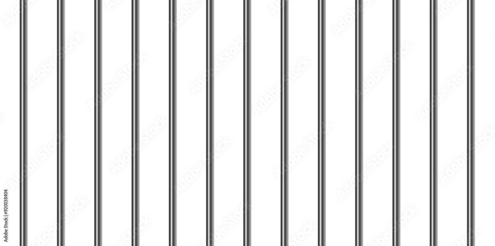 Jail metal bars cell background. Iron prison vector bar isolated ...