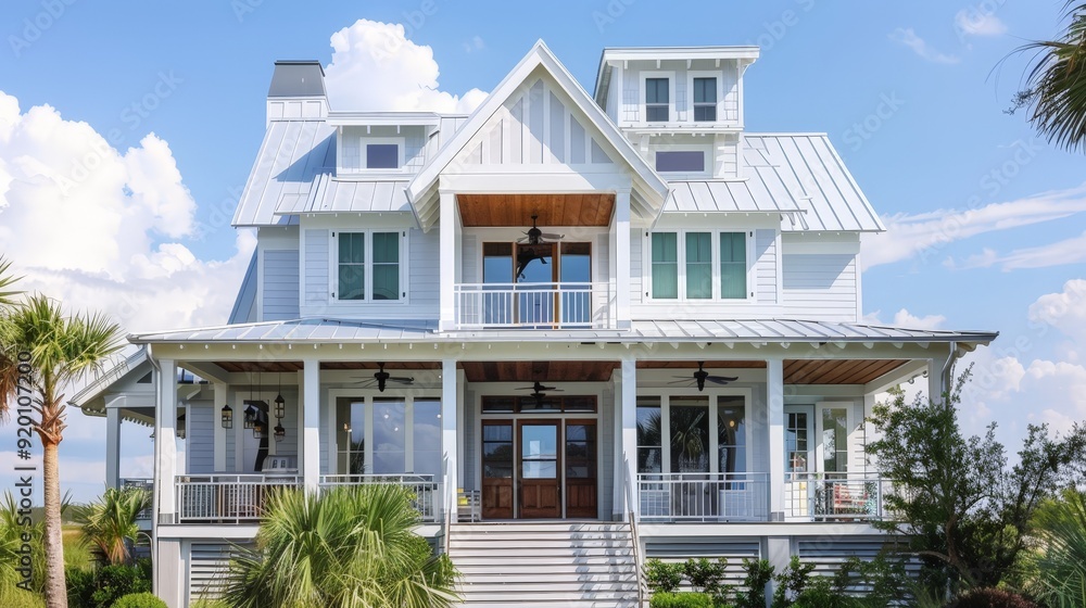 Write about the weather-resistant materials used in constructing a ...