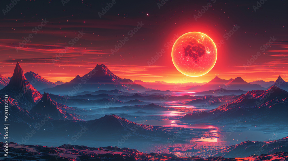 Cyberpunk-inspired music album cover template featuring a retro wave ...