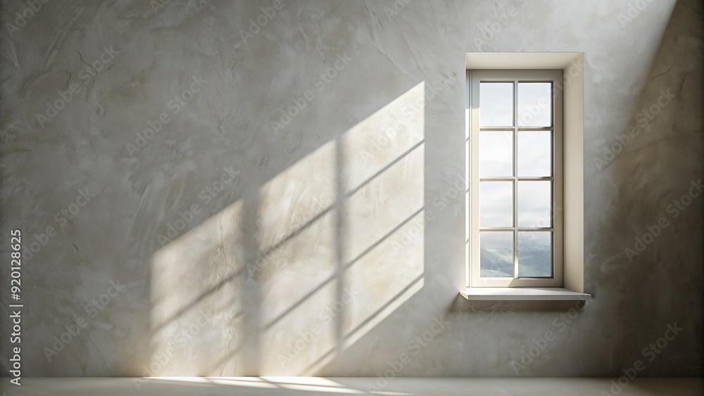 Interplay of natural light filtering through a window and subtle ...