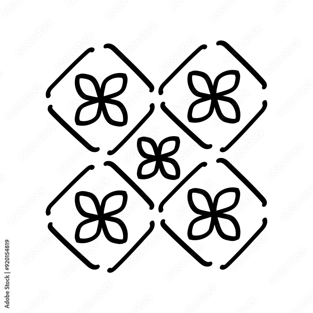 Traditional Batik patterns, representing Indonesia's rich textile ...