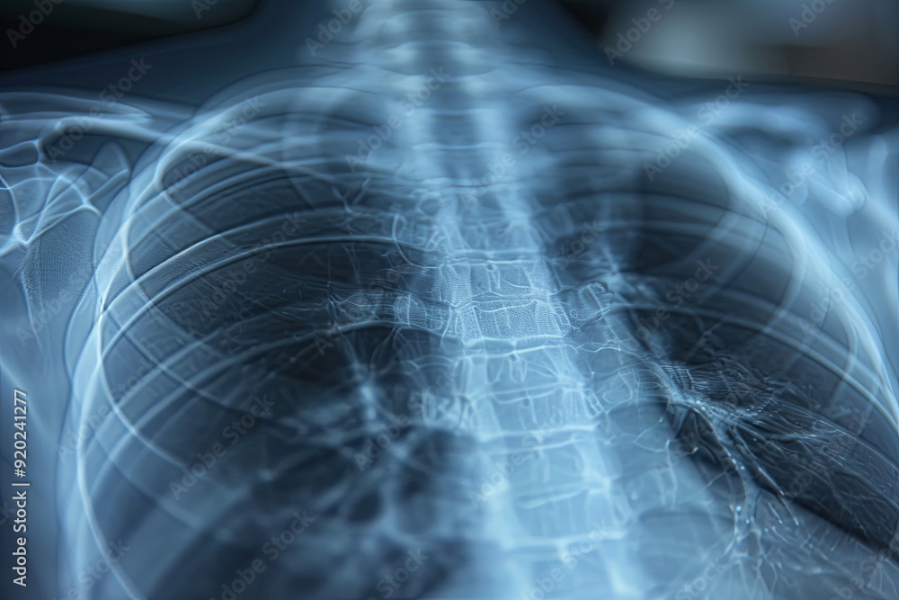Chest X-ray, ribs, lungs, medical radiography Stock Photo | Adobe Stock