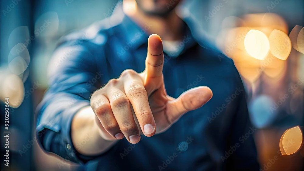 A close-up of a single finger snapping forward, creating a sharp, crisp ...