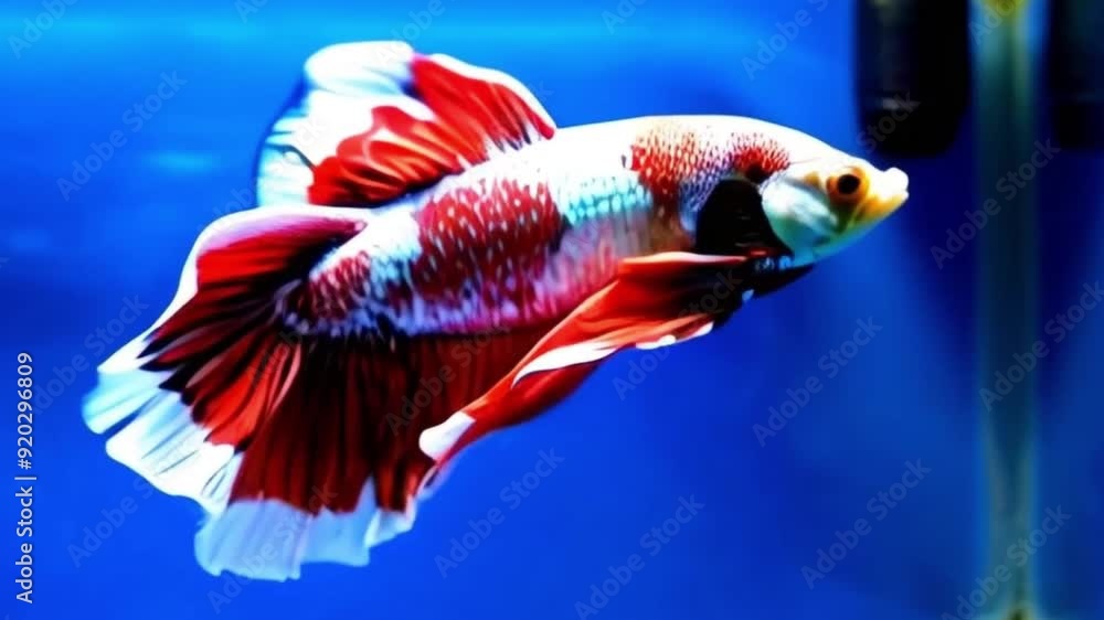 The kachen worachai betta fish has colors similar to the Thai flag ...