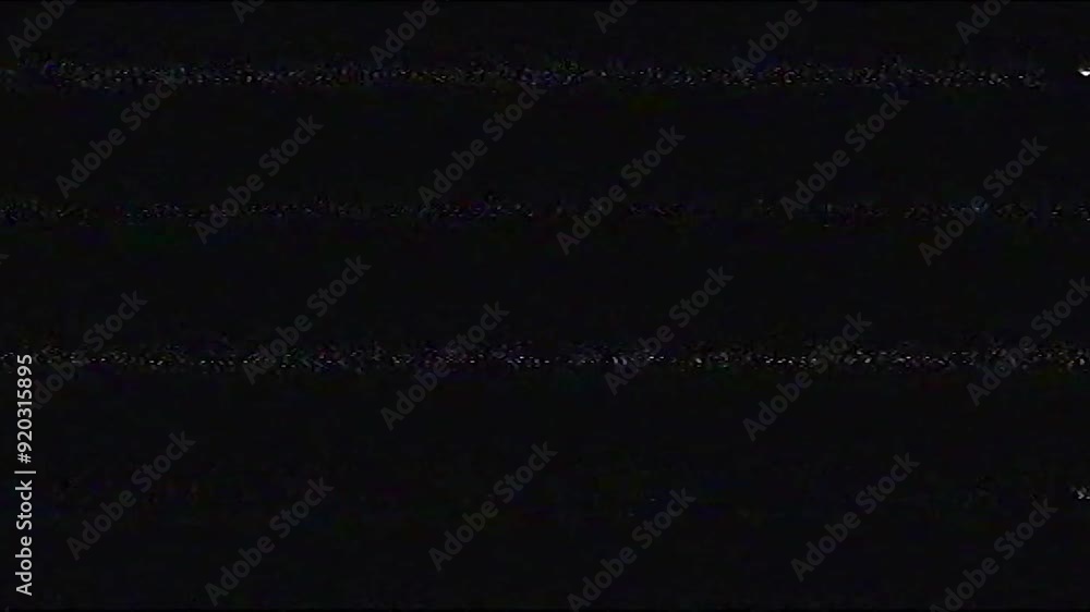 VHS Static Noise, Realistic VHS glitches, TV Screen No signal, VHS ...