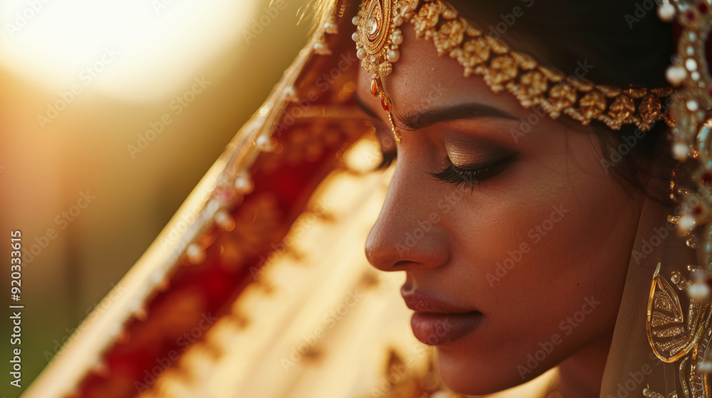 Indian wedding couple during the saptapadi ceremony Stock Photo | Adobe ...