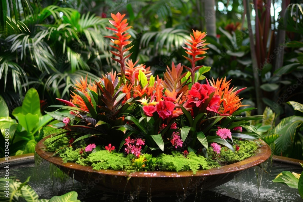 A tropical garden show features vibrant botanical displays and cultural ...