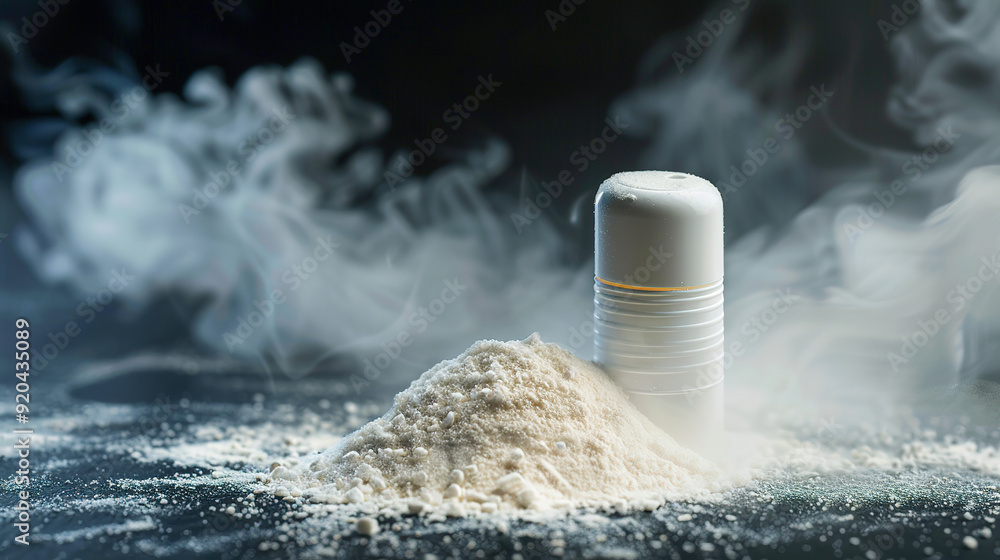 High-quality photo of dry powder inhalers, captured from an angled view ...