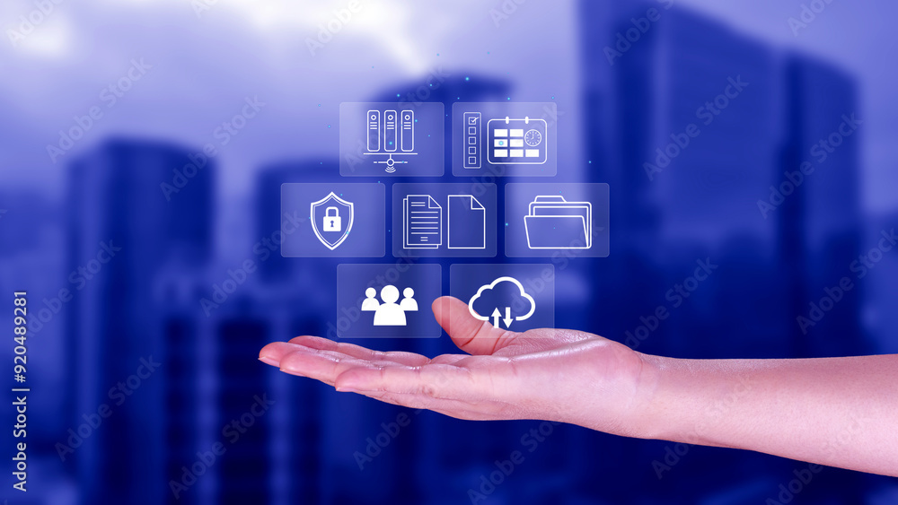 Document Management System DMS for document management concept online ...