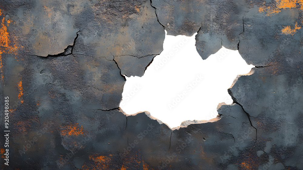 cracked background, hole in the middle of the frame, PNG file, hole ...