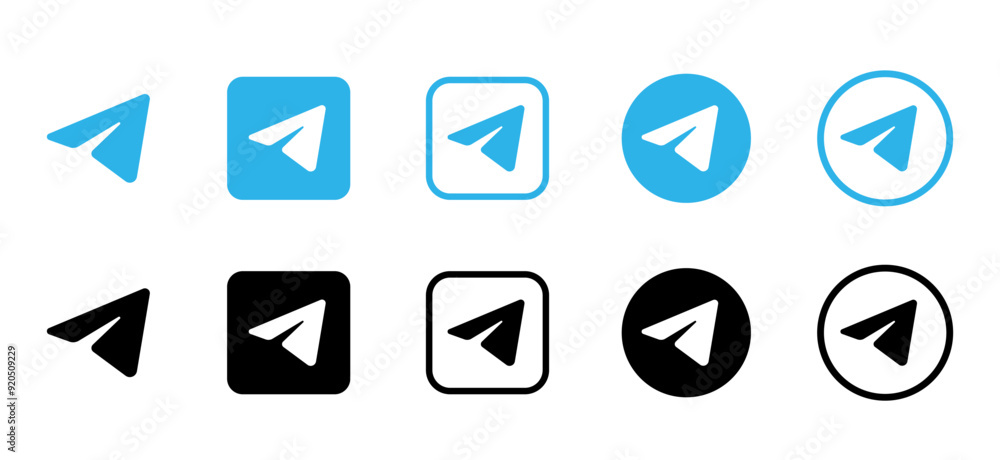 telegram logo. telegram button. telegram vector icon. Social media logo ...