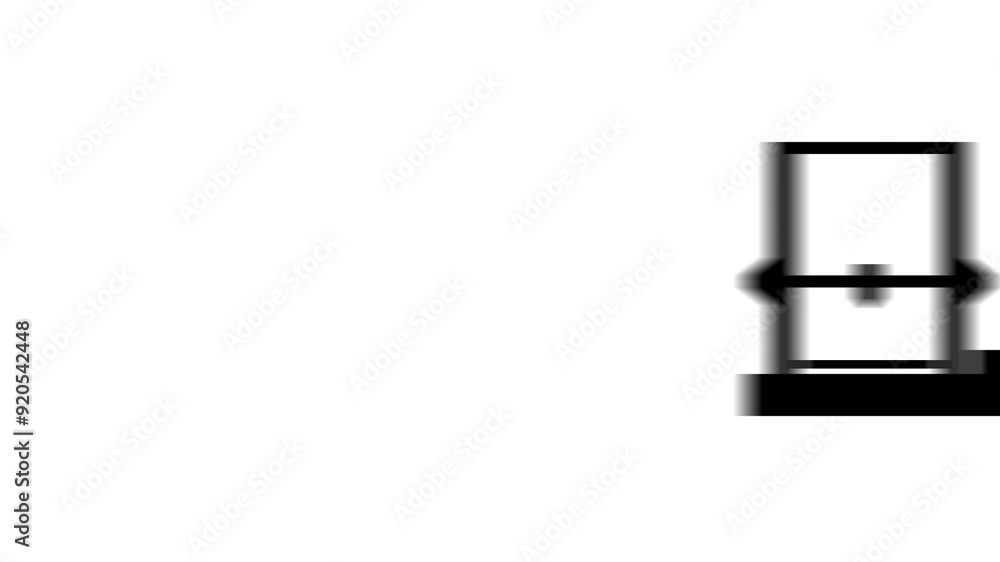 Animation set, 3D printer symbol. Animations: transparency, zooms ...