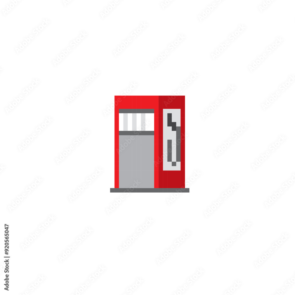 Gas station pixel art icon. Design for logo, web, mobile app, sticker ...