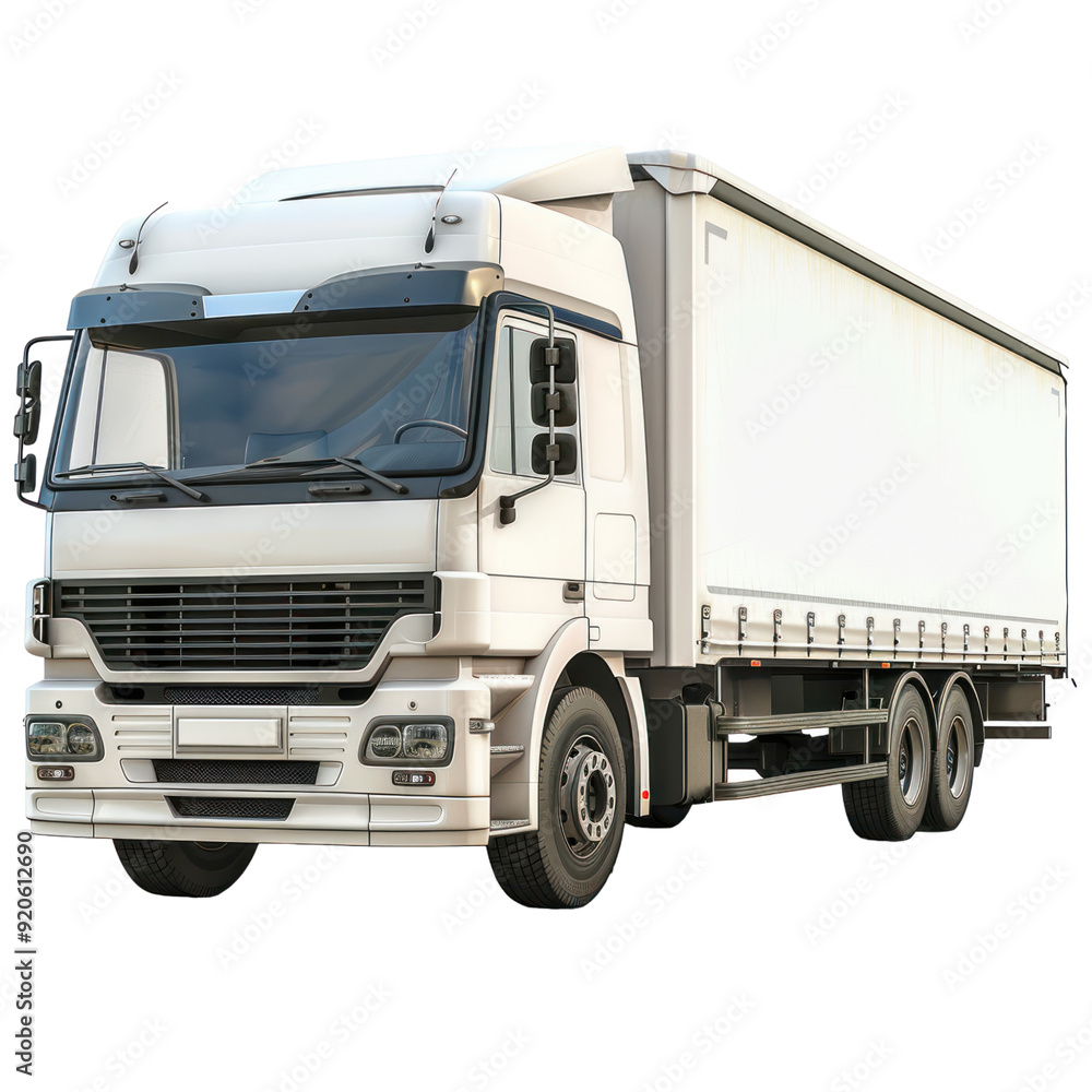 Truck isolated white background, without shadow, single object ...