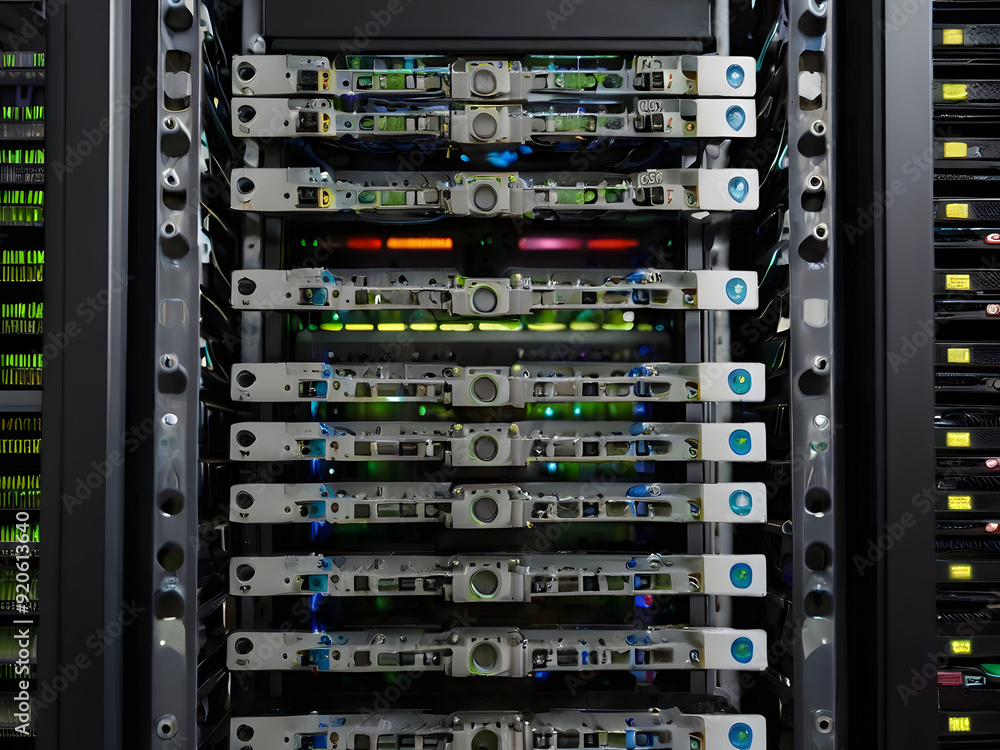 server rack mounted on a rack,server rack with cables,server rack mounted on a board,server rack ...