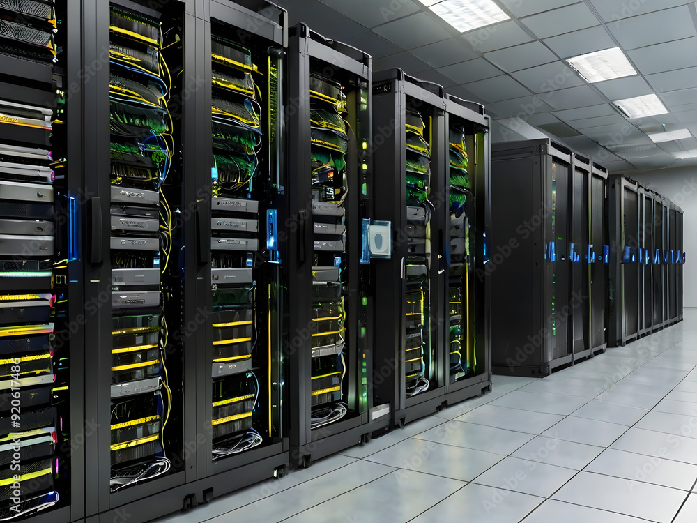 server rack mounted on a rack,server rack with cables,server rack ...