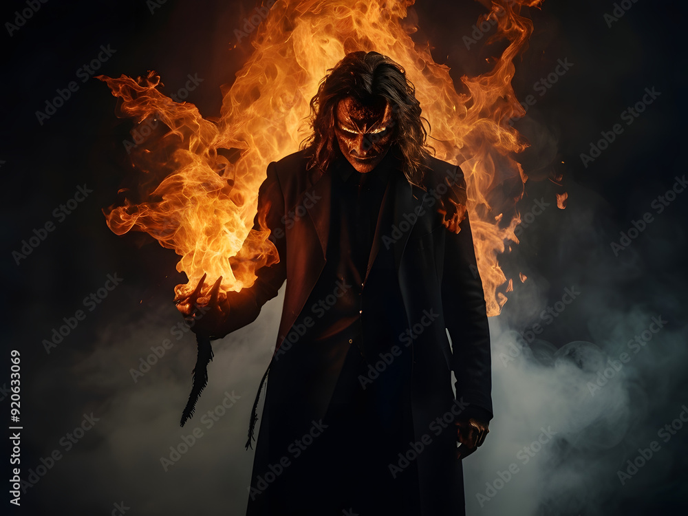 scary halloween pumpkin,devil with fire,devil in the fire,halloween ...