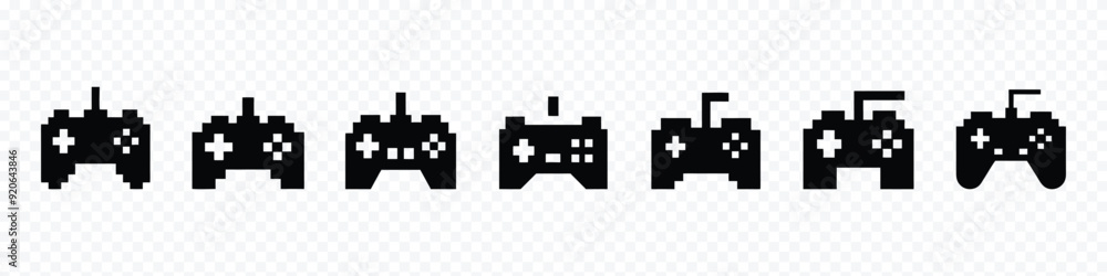 joystick icon set. video game controller icon. Joystick vector icon ...