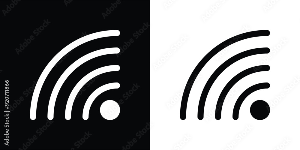 wifi icon. wireless and Wi-Fi network connection symbol for app ...
