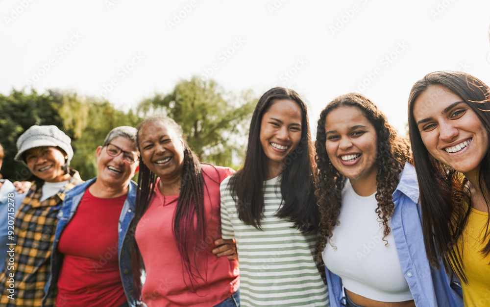 Multi generational women smiling in front of camera - Female ...