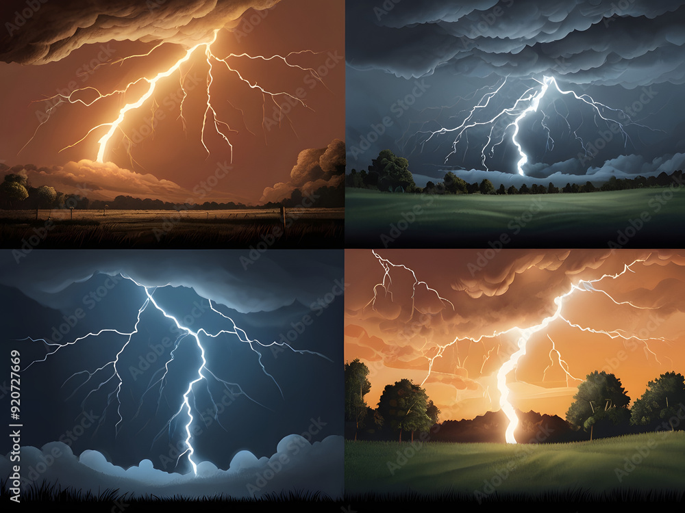 Scary weather, Scary weather backrounds,lightning in the night ...