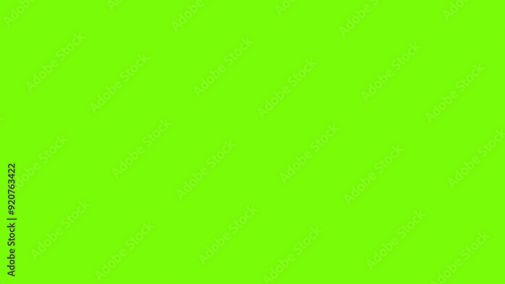 cutting white paper to two halfs to reveal green screen, realistic ...