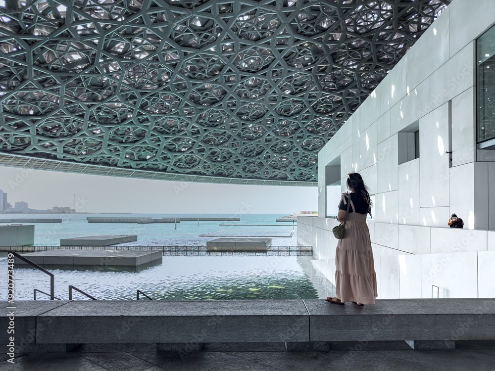 The Louvre, Abu Dhabi, by architect Jean Nouvel. Inspired by the rich ...