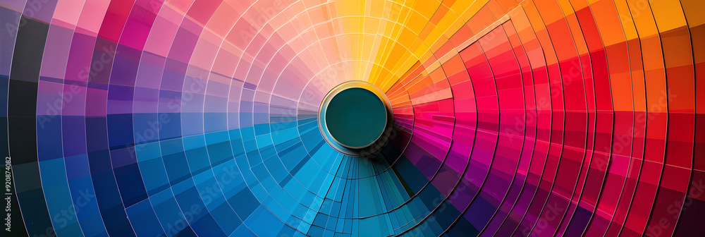 Comprehensive Digital Color Wheel Illustration Demonstrating Complete ...