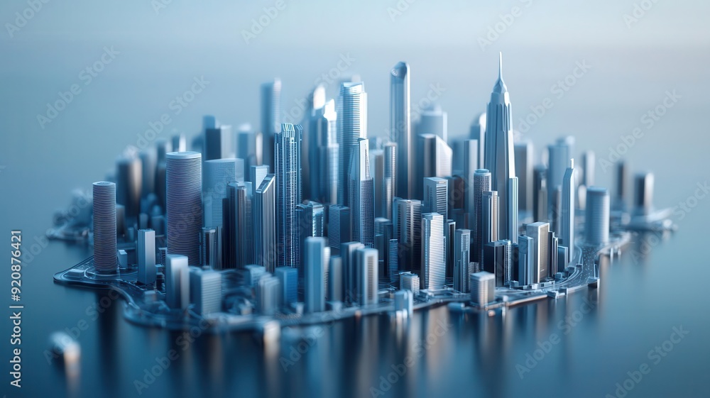 AI-powered urban planning tool transforming a city skyline, symbolizing ...