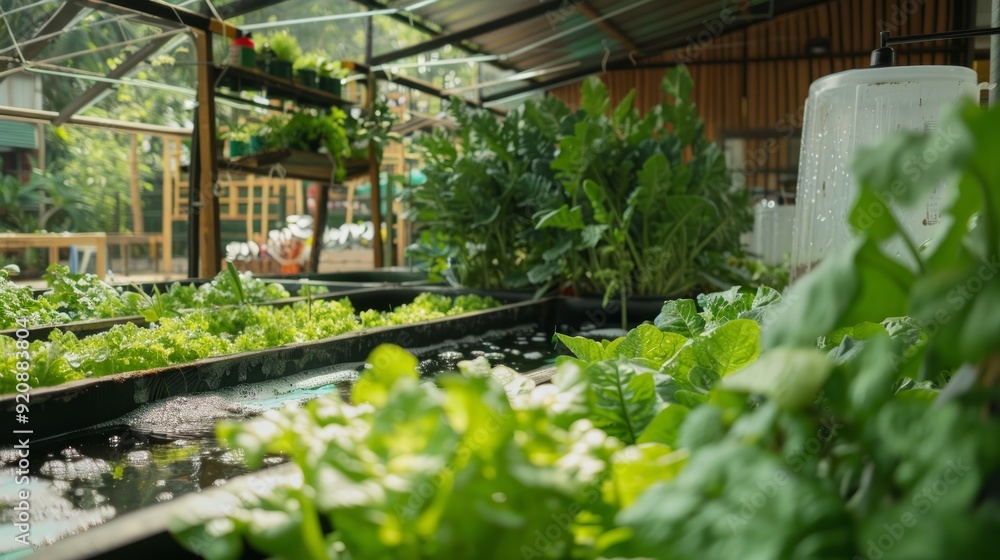 Hydroponic farming system, organic hydroponic vegetable garden in ...