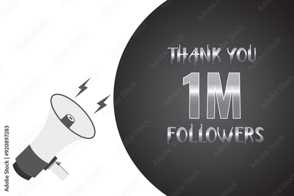 1000000 OR 1m followers celebration. Thank you 1000000 followers ...