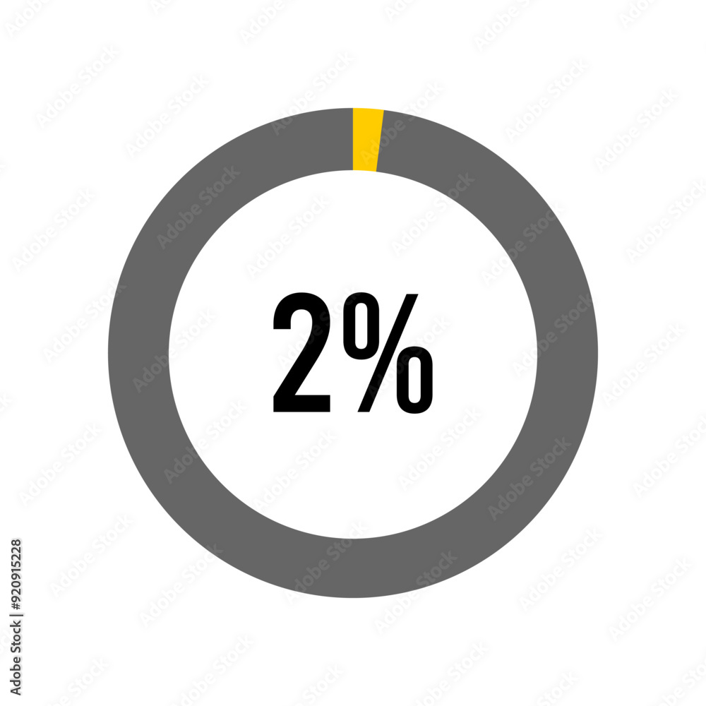 2% percent percentage diagram meter from ready-to-use for web design ...