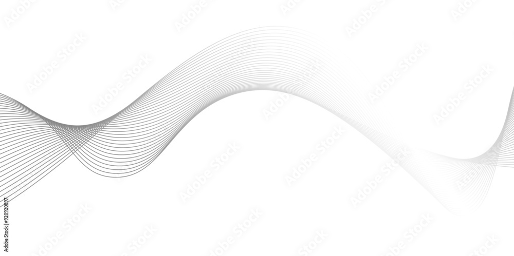 Undulate gray wave swirl. frequency soundwave,data science frequency ...