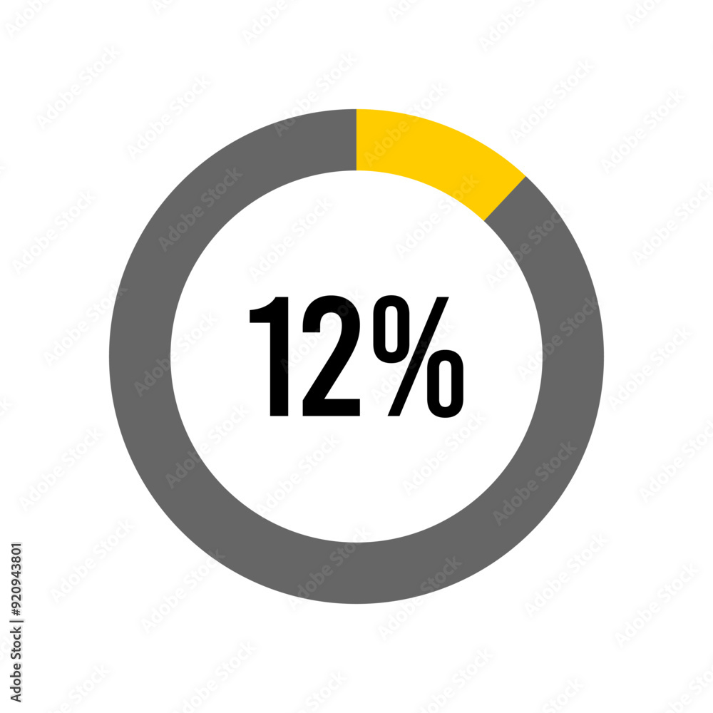 12% percent percentage diagram meter from ready-to-use for web design ...