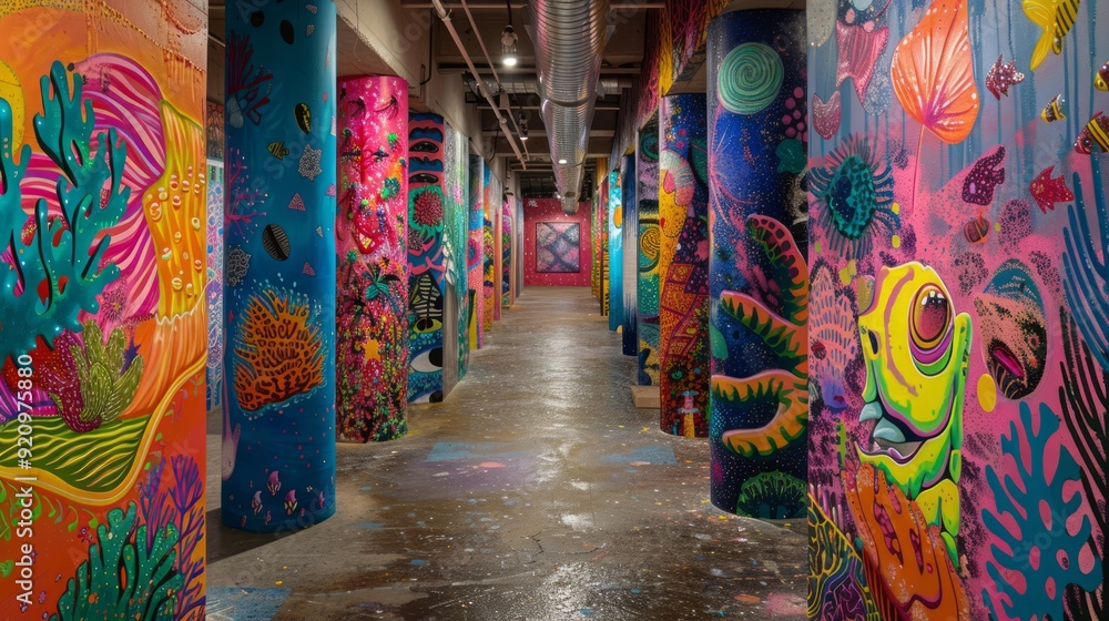 Art festival with interactive art installations, live demonstrations ...