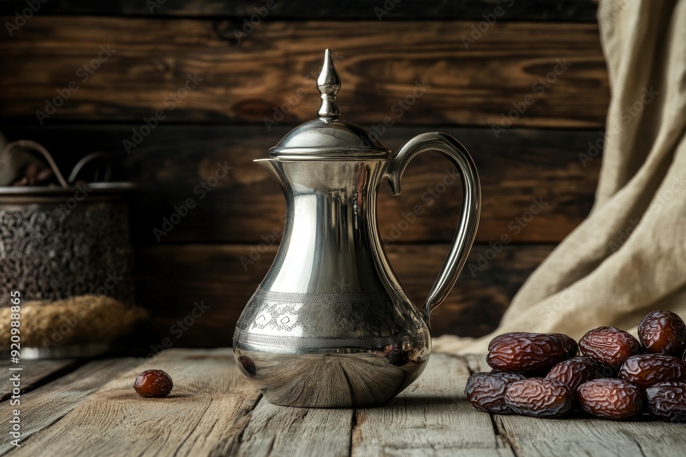 dallah is a metal pot with a long spout designed specifically for ...