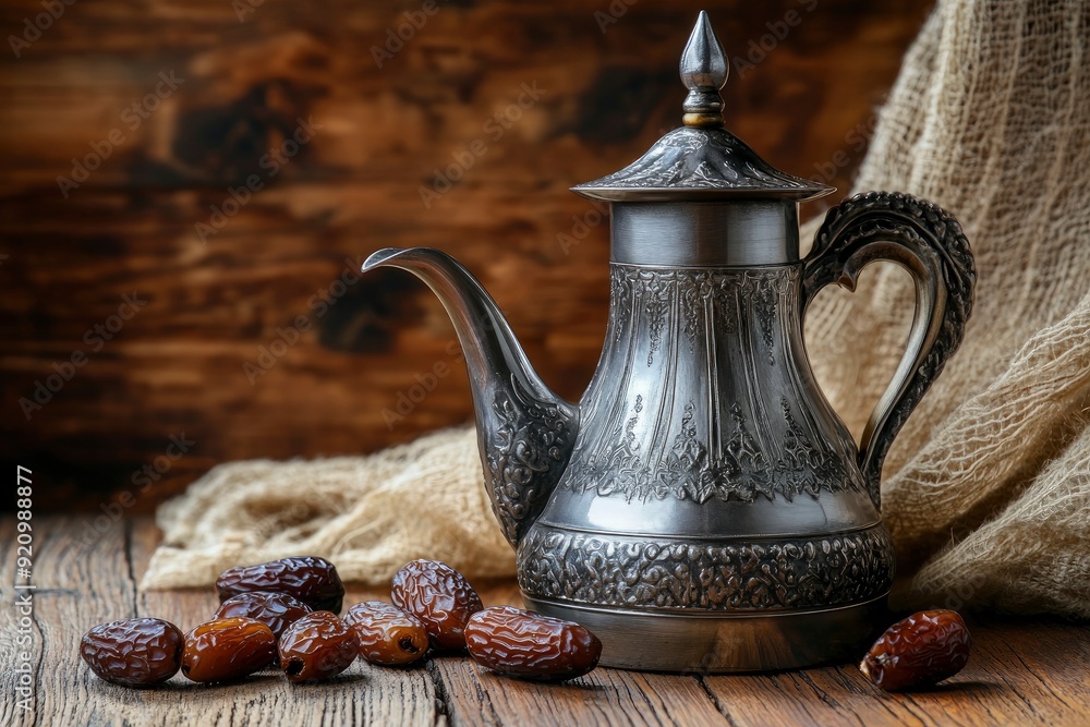 dallah is a metal pot with a long spout designed specifically for ...