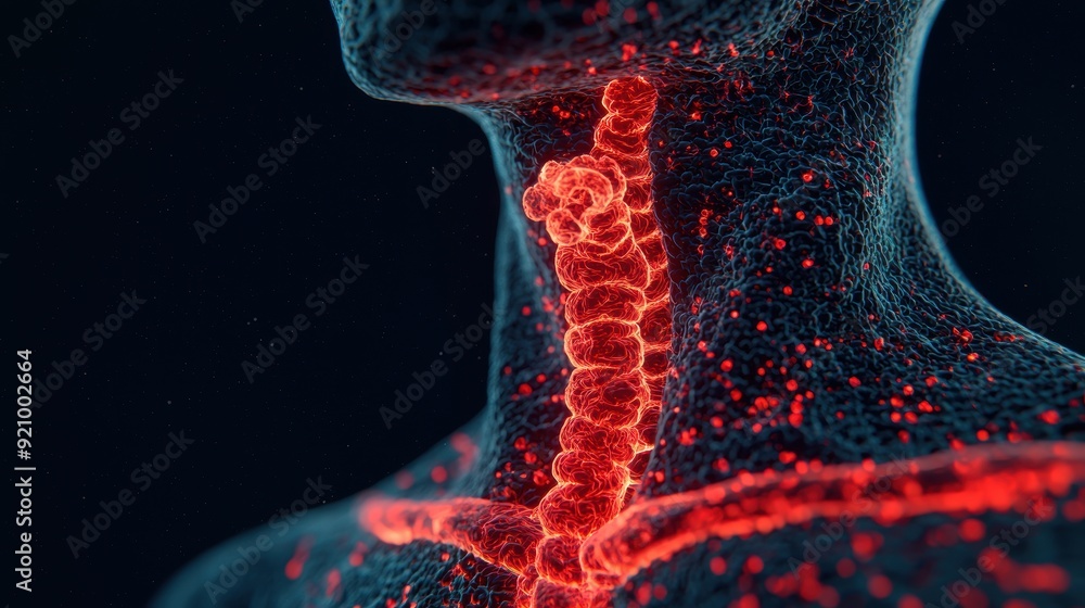 Detailed Illustration of Thyroid Gland Anatomy and Metabolism ...