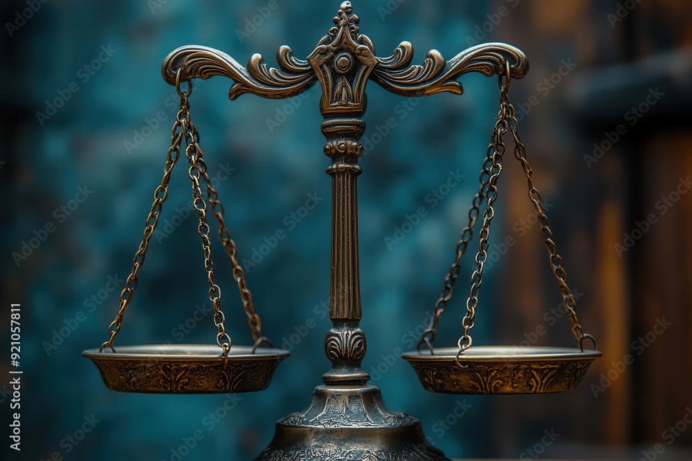 ancient brass balance scale with intricate engravings antique patina ...