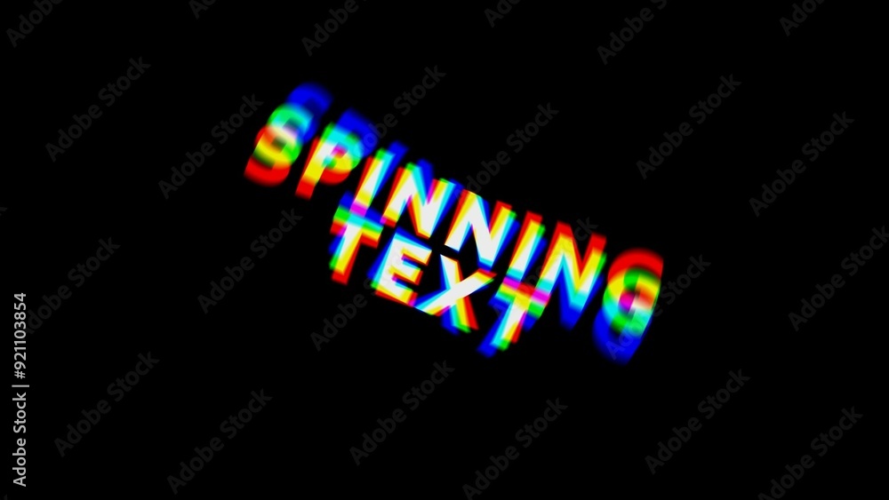 Clean RGB Glitch Text and Title Intro Stock Template | Adobe Stock