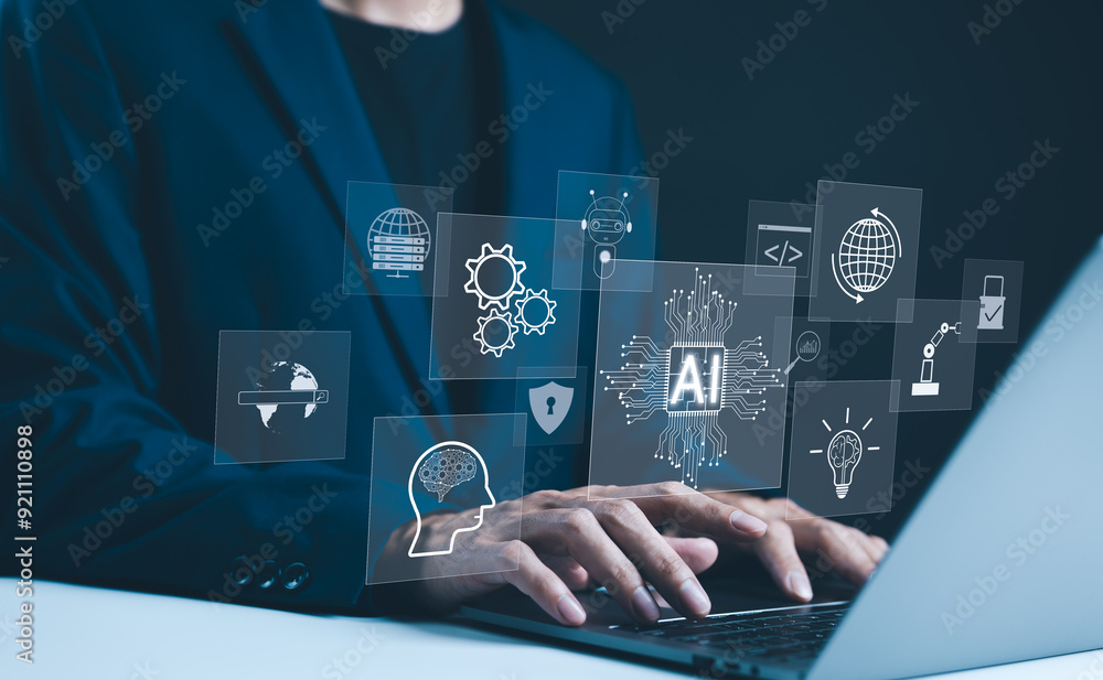 AI, Artificial Intelligence technology concept. Professional ...