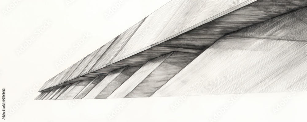 pencil sketch parallel lines at an angle crosshatching, white ...