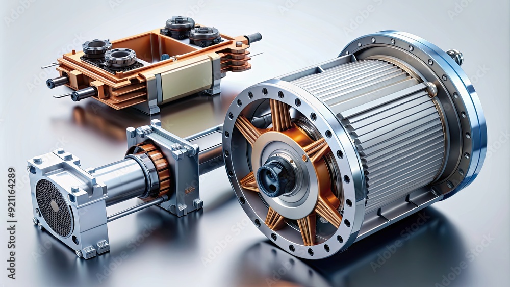 Electric vehicle components like motor, build, and frame , electric ...