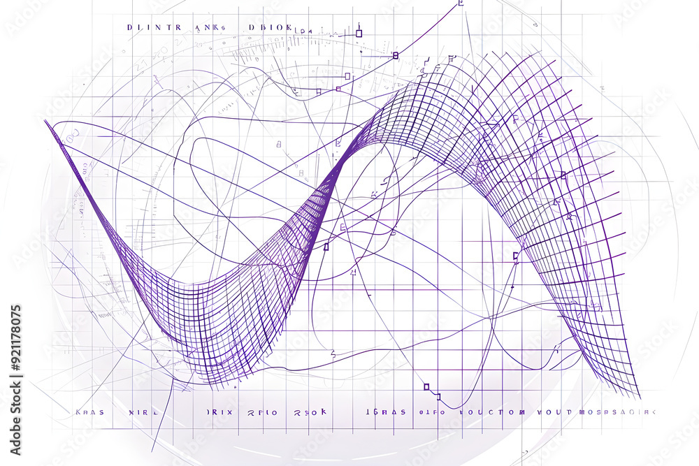 Photo & Art Print Detailed Graph of Quadratic Formula Demonstrating ...