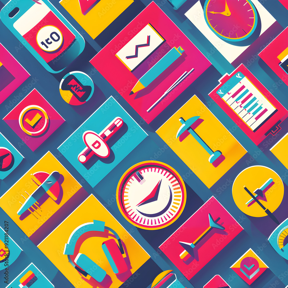 Vibrant Vector-Based Image of Quality Assurance Symbols Highlighting ...